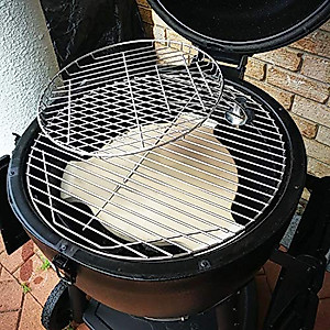 Hongso 19.5" 304 Stainless Steel Round Cooking Grill Grates Cooking Grid for Akorn Kamado Ceramic Grill, Pit Boss K24, Louisiana Grills K24, Char-Griller 16620 and Other 20 inch Charcoal Grill, SCG195