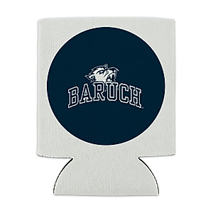 Baruch College Bearcats Logo Can Cooler - Drink Sleeve Hugger Collapsible Insulator - Beverage Insulated Holder