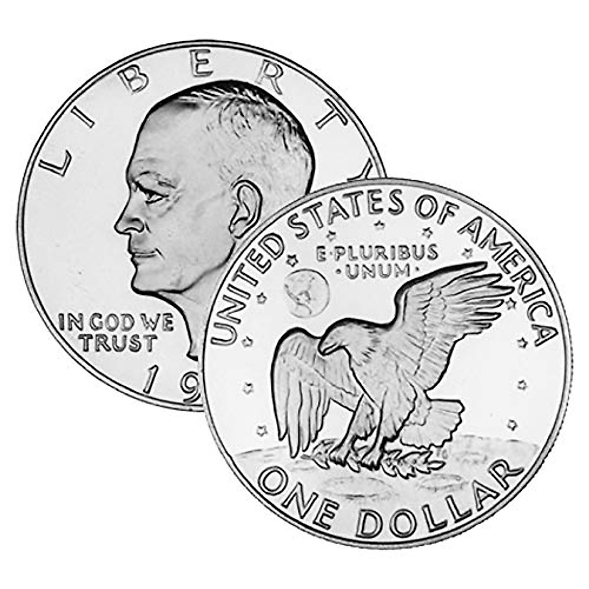 1974 P, D 2 Coin Set Eisenhower Dollars Uncirculated