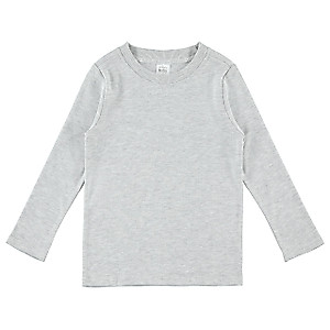 Cudlie 5-Pack Infant Girl Long Sleeve Shirt - Basic Baby Tees, Blouses, Tops - Solid Polka Dot & Printed Tshirts, 18M