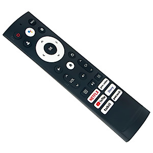 ERF3V90H 299843 Voice Command Remote Control Replacement compatible with Hisense Android Smart TV 65A65H 75A6H 55U7G 85U7H 75U65H 85A66GUA 65U7G 75U6H 55U8H 65A6H 55U7H 75U68H 75U7H 43A53FUA 43A68H