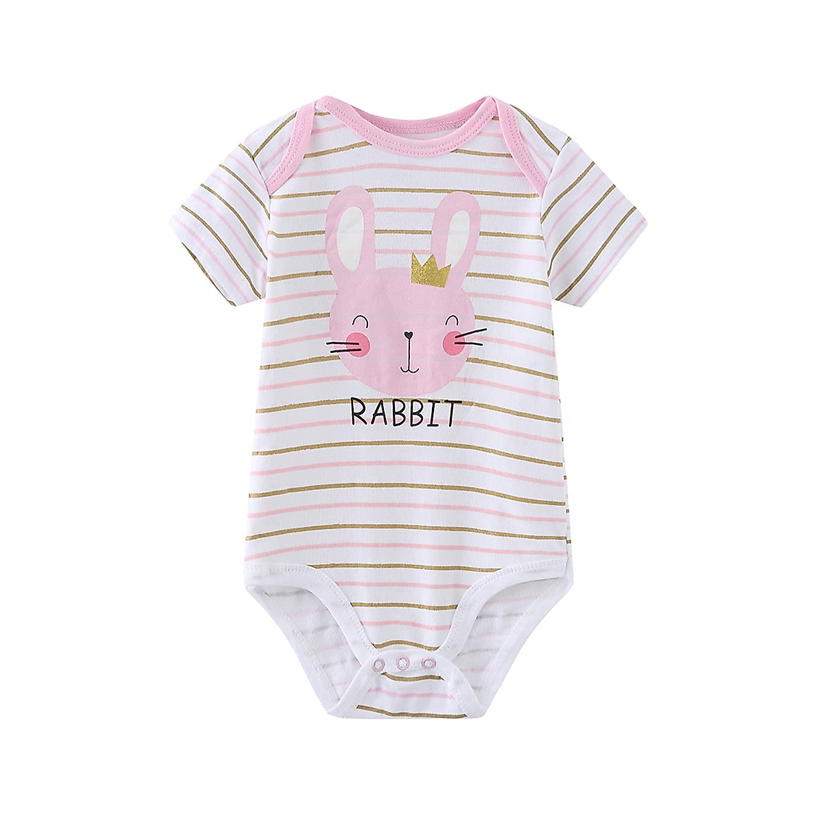 MAMIMAKA Short Sleeve Baby Bodysuit Newborn baby Pants Baby Clothes for Baby Boy and Girls clothes set