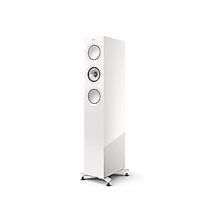 KEF R5 Meta Compact 3 Way Floorstanding Speaker - Each (Gloss White)