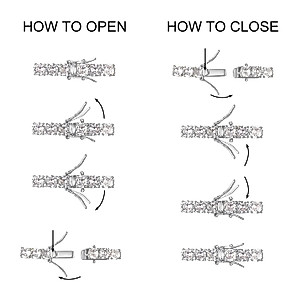 Gemsme 18K White Gold Plated 4.0 Round Cubic Zirconia Classic Tennis Bracelet 7.5 Inch For women