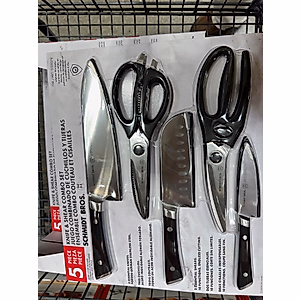 Schmidt Bros 5 Piece Knife & Shear Combo set BLACK, ART 1759378