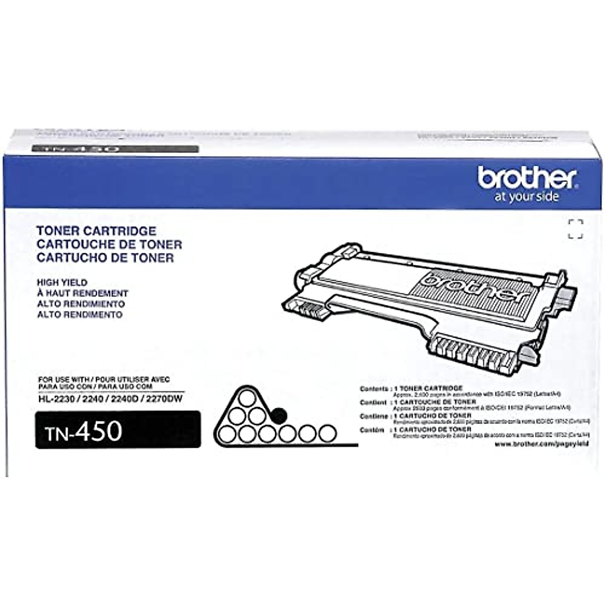 Brother TN450 Toner Cartridge (Black) in Retail Packaging BRTTN450