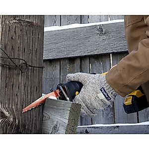 RefrigiWear Thinsulate Insulated Ragg Wool Convertible Mitten Fingerless Gloves with Suede Palm (Brown, X-Large)