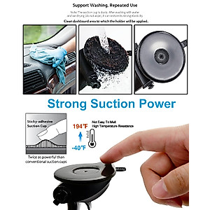 woleyi Car Dashboard Tablet Mount, Car Dash Tablet & Phone Holder with Strong Sticky Gel Suction Cup for iPad Pro 9.7, 11, 12.9 / Air/Mini, iPhone, Galaxy Tabs, More 4-13" Smart Phones and Tablets