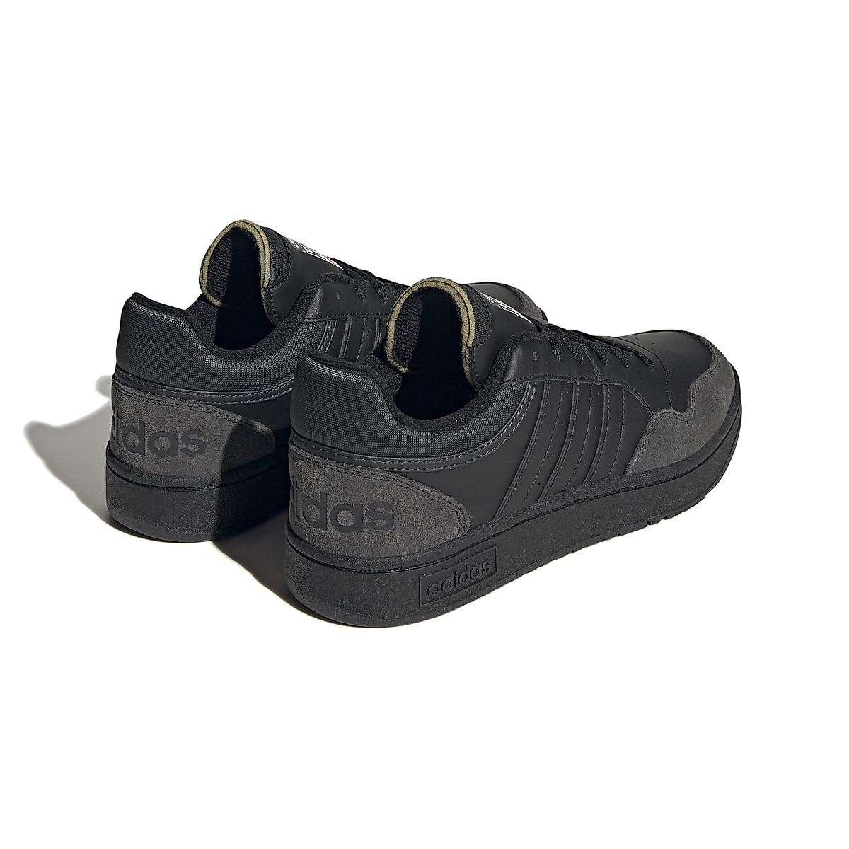 adidas mens Hoops 3.0 Low Sneaker, Black/Black/Carbon, 9 US