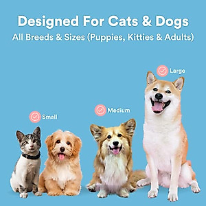 Jasper Dog Toothbrush, 360º Finger Toothbrush Kit, Ergonomic Design, Full Surround Bristles for Easy Teeth Cleaning, Dental Care for Puppies, Cats and Small Pets, Blue 2-Pack