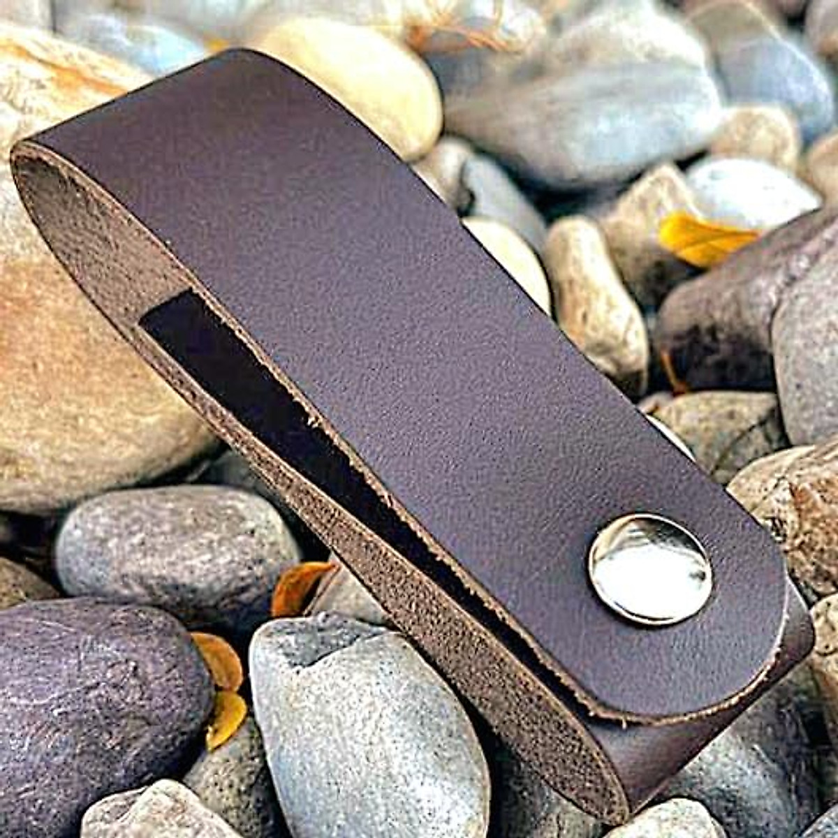 Leather bullWhip holder waist belt Holster Whip and mug Holder Holster Accessories for Better Security Original Cow Hide Leather Whip (Brown)