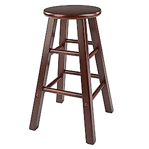 Winsome Wood Element Counter Stools, 2-Pc Set, Walnut, 24
