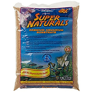 Carib Sea ACS05839 Super Natural Sunset Gold Sand for Aquarium, 5-Pound