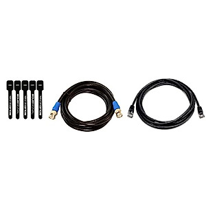 Blackmagic Design ATEM SDI Extreme ISO Live Stream Switcher Bundle with 8’ 5G-SDI Cable, 7’ Cat5e Cable, and 5-Pack of Solid Signal Cable Ties (SWATEMMXEPCEXTISO)
