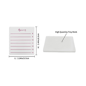 Beauty7 Eyelash Extension Holder Plate Pallet Stand Base Tray With Hand Wrist Wrap Tool Strip Glue Ring Kit For Professional Individual False Lashes (Wrist Wrap,Glue Ring,2x Pallet,3M Loop Tape)