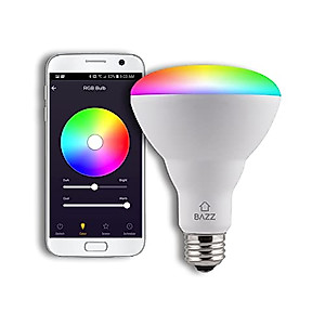 BAZZ Smart Home Wi-Fi RGB 10W LED BR30 Bulb (4-Pack)