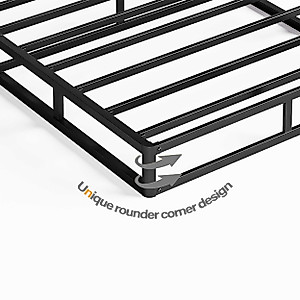 Daqutic Box Spring Queen，5 Inch Metal Box-Spring Only, Mattress Foundation, Heavy Duty Structure with Fabric Cover Metal Frame, Noise Free, Non-Slip, Easy Assembly