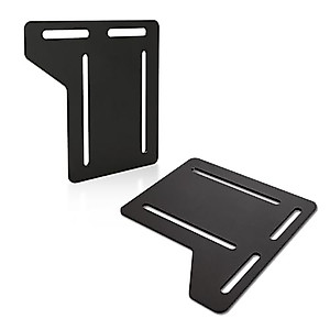 6Pcs Bed Frame Brackets Adapter for Headboard, Heavy Duty Bed Modification Plate, Headboard Brackets for Metal Bed Frame, Black