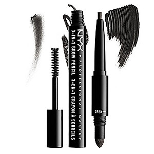 NYX Cosmetics 3-in1 Brow Pencil Black