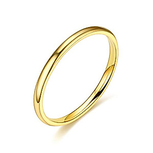 9PCs 2mm Stainless Steel Toe Rings Set for Women Minimalist Stackable Toe Ring Plain Thin Band Toe Rings Beach Foot Jewelry Stainless Steel Silver