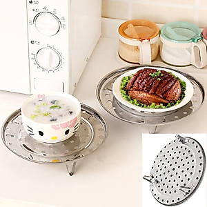 Steamer Rack Metal Steaming Rack Tray Stand Steamer Basket Pots Steaming Stand for Home Kitchen Cooking