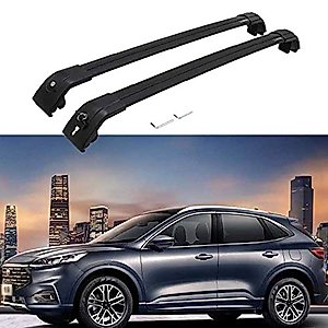 Cross Bars Roof Racks fit for 2020 2021 2022 Ford Escape SEL Titanium,Luggage Crossbars Cargo Bag Carrier Aluminum Rooftop Set Carrying Kayak Bike Canoe