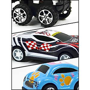 Vileafy 26 Pack Different Pull Back Cars for Kids Party Favors, 3 Styles of Small Vehicles for Kids 3-5 Years Old, Great Toys for Class Prizes, Treasure Box and Party Favors