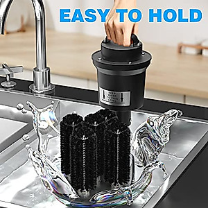 WantJoin Electric Commercial Glass Washer,Winery Wine Glass Cleaning Machine,5 Cleaning Brush Washers Glass,Perfect for Bars and Cafes