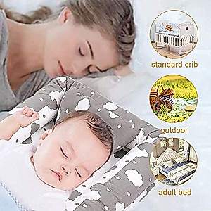 Baby Lounger Cover Baby Nest Cover 100% Cotton Breathable Sleeping Bed Cover for Newborn Nest Co Sleeping Bed Machine Washable (Cloud)