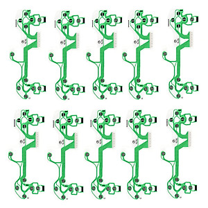 10 Pack Game Controller Circuit Film Cable Ribbon Conductive Keyboard Flex PCB JDM-040 Replacement for PS4 Pro