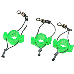 ZSHJGJR 24 Pack Archery Bowfishing Safety Slides Shooting Fishing Arrow Slider for 8mm Arrow Shaft Outdoor Fish Hunting Accessories (Green)