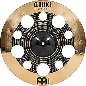 Meinl Cymbals Classics Custom Dual 18" Trash Crash Cymbal for Drum Set, Dark/Brilliant — Made in Germany — B12 Bronze, 2-Year Warranty (CC18DUTRC)