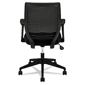 HON VL521VA10 VL521 Series Mid-Back Work Chair, Mesh Back, Fabric Seat, Black