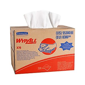 WypAll General Clean X60 Multi-Task Cleaning Cloths (54015), Brag Box, White, 1 Box with 252 Sheets