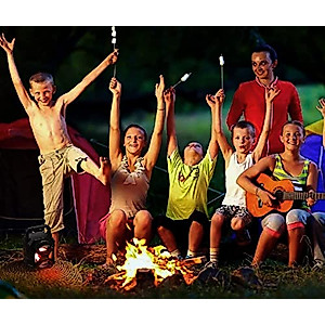 Portable Wireless Bluetooth Speaker for iPhone, Android, iPod and More - Rechargeable Bluetooth Speaker for Kids & Adults - Mini Speaker with Party Lights, for Hiking, Camping, Picnic and Boating.