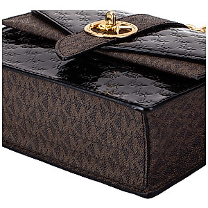 Greenwich Extra-Small Logo Embossed Patent Leather Crossbody Bag