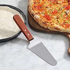 New Star Foodservice 36251 Wood Handle Pie Server, 10-Inch, Wood