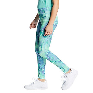 C9 Champion Girls' Leggings, Multi Marble Green, S