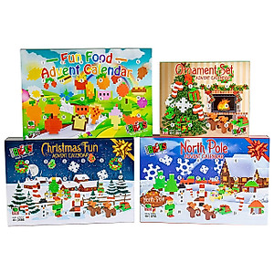 Strictly Briks Compatible with LEGO Duplo Classic Bricks Advent Calendar for Kids and Toddlers, Countdown to Christmas Building Block Toy, North Pole Theme, 376 Pieces