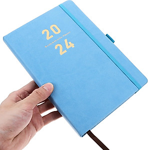 2024 Agenda Book Office Imitation Leather Diary Multifunction