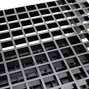 Votono 96 Hole Removable Plastic Pen Holder Desk Stand Brush Organizer Pencil Paint Brushes Markers Rack (1-Black)