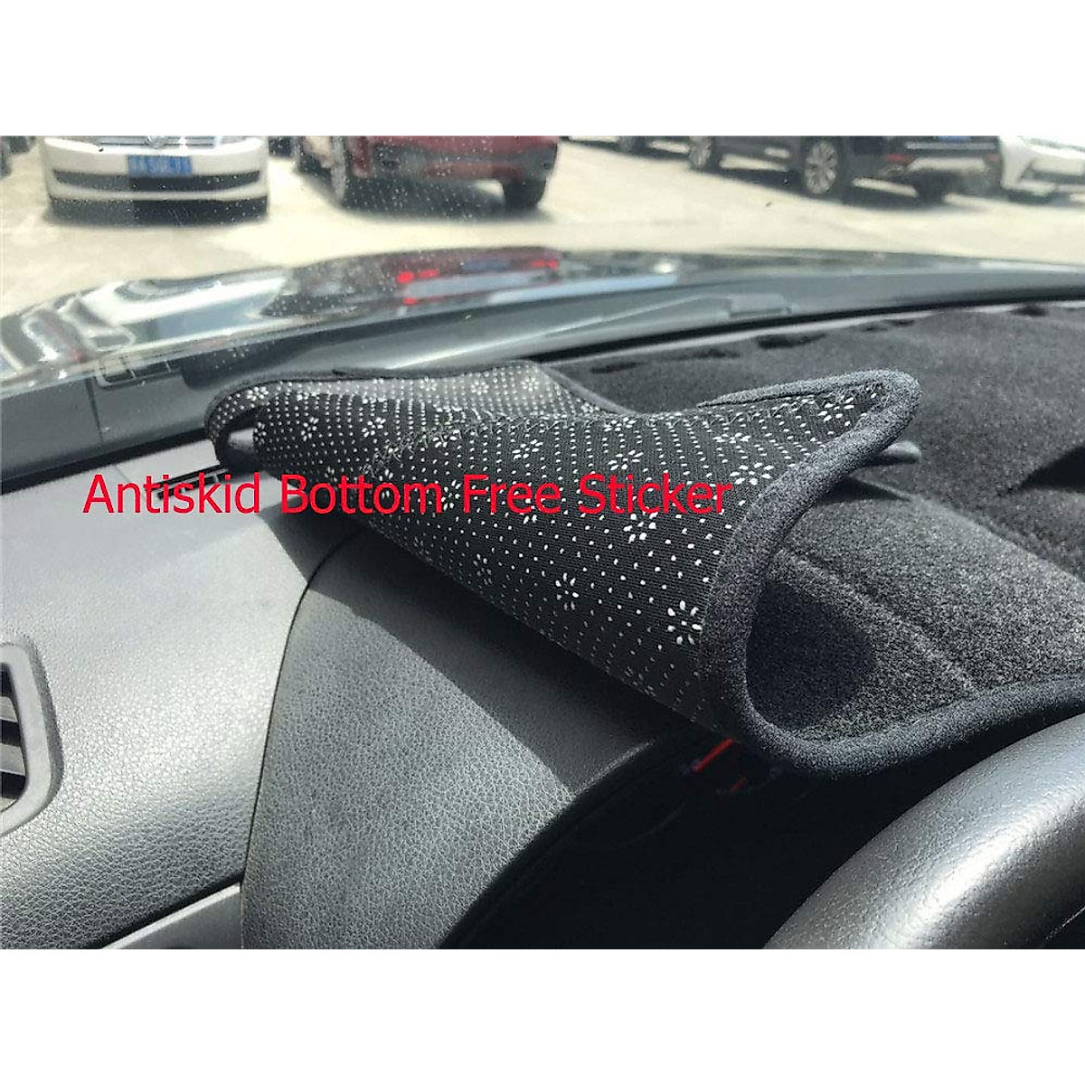 Car Dashboard Cover for Ford Fusion Mondeo 2013-2018 Dash Mats Shade Protective Pad(Premium Carpet, Black)