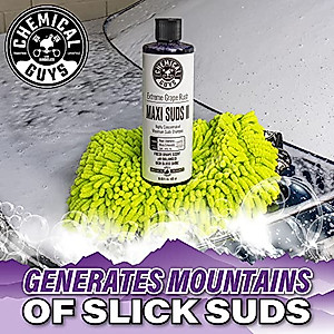 Chemical Guys CWS_1010 Maxi-Suds II Foaming Car Wash Soap (Works with Foam Cannons, Foam Guns or Bucket Washes) Safe for Cars, Trucks, Motorcycles, RVs & More, 128 fl. Oz (1 Gallon), Grape Scent