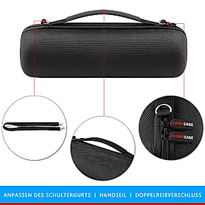 Case for JBL Charge 4 / Charge 5 / Pulse 4 Portable Waterproof Wireless Bluetooth Speaker [ Fits USB Plug and Cable & More ] - Black (Case Only)