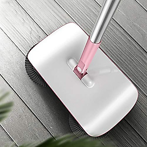 Leftwei Carpet Sweeper, Household Hand Push Sweeper Mini Hand Push Sweeper Mop Carpet Broom Dustpan for Homes Dormitories Apartments Hotels Office Buildings (Pink), LEFTWEI1PYFAZE0GG-12