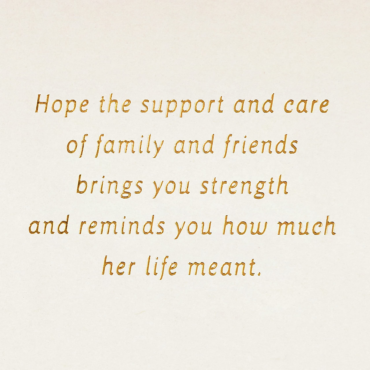Hallmark Sympathy Card for Loss of Mom (A Mom's Love Never Ends)