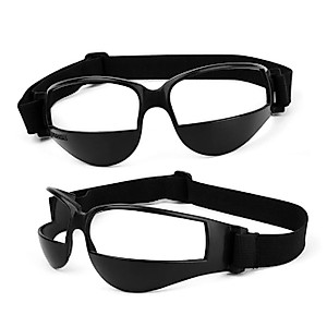 INOOMP Youth Aid Head Kids Goggles Look Player Dribbling Training Glasses Sports Dribble Teenagers Basketball for No Eye Anti-Low Adult Black Equipment Specs Goggle Team