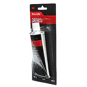 Bondo Plastic Metal, Seals & Fills Almost Any Metal Surface for Durability & Longevity, 5 oz.