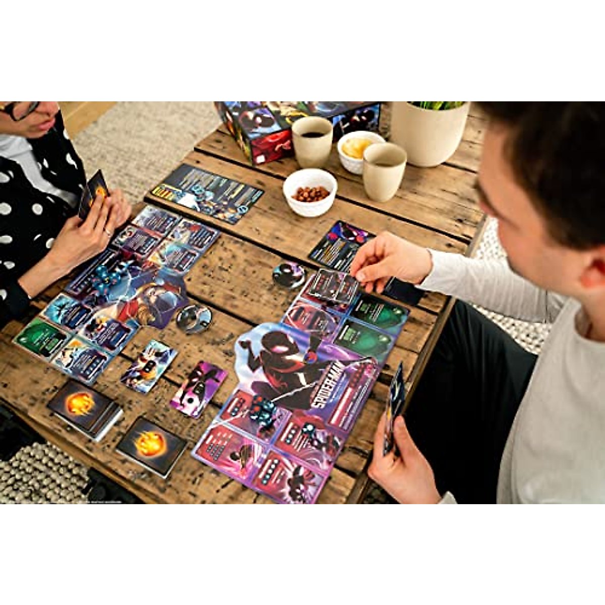 Marvel Dice Throne | 4 Hero Box Featuring Scarlet Witch, Thor, Loki, Spider-Man | 2-to-4 Player Competitive Dice Game | Officially-Licensed | Compatible with The Dice Throne Ecosystem