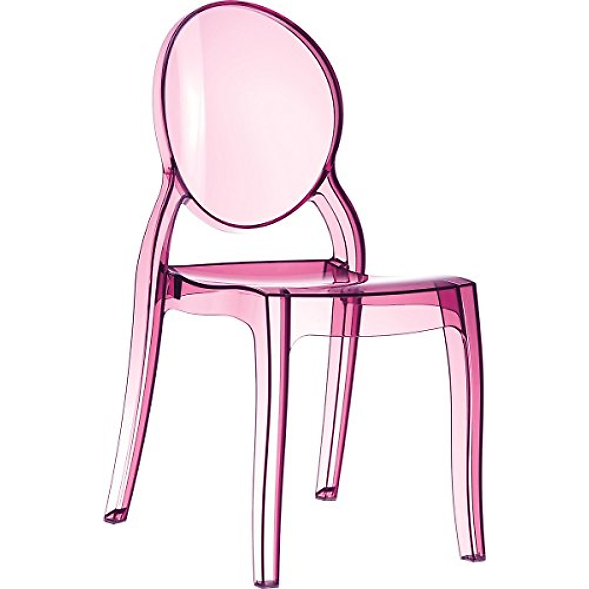 Compamia Elizabeth Polycarbonate Patio Dining Chair in Pink (Set of 2)